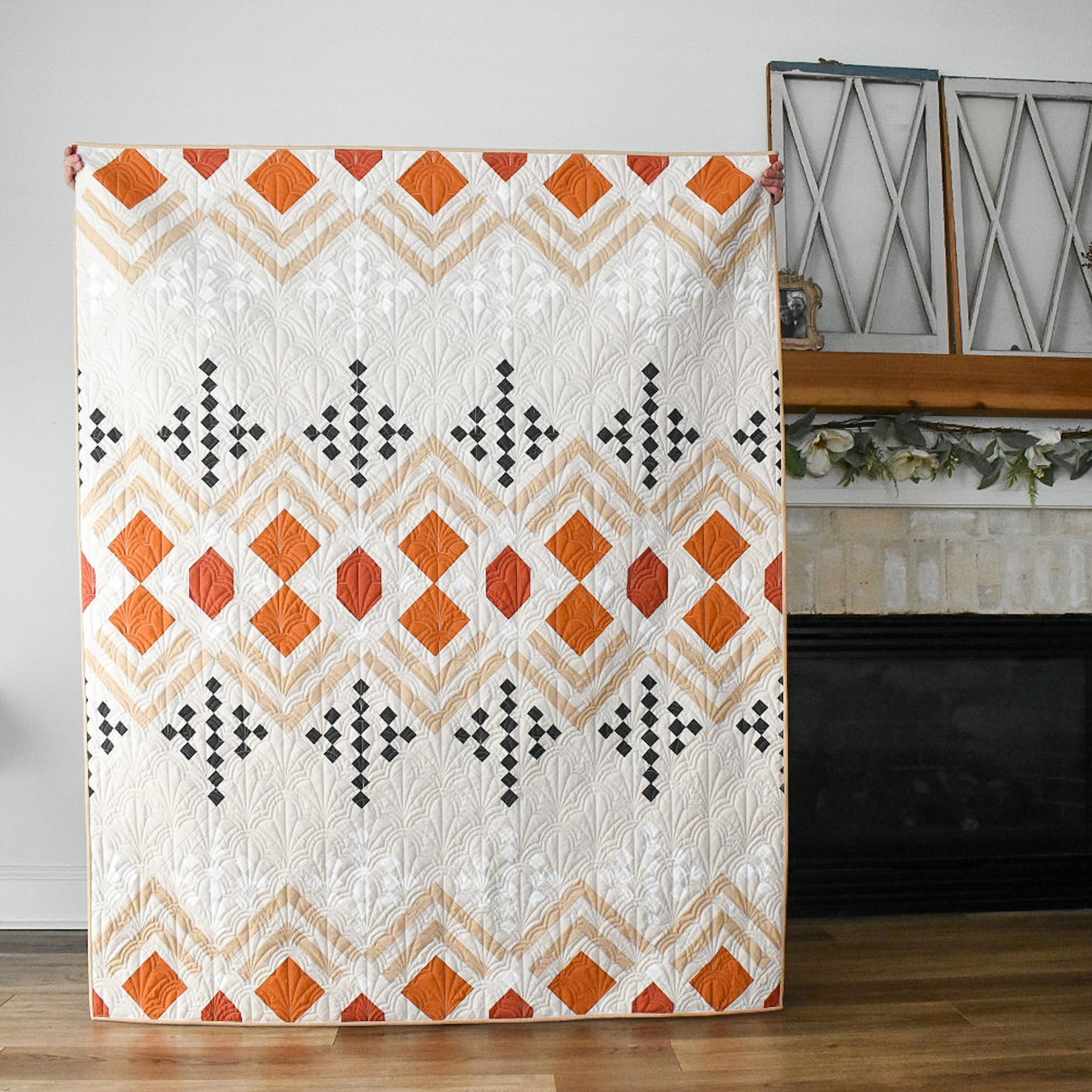 Deco Quilt - the Ivory version – Lo & Behold Stitchery