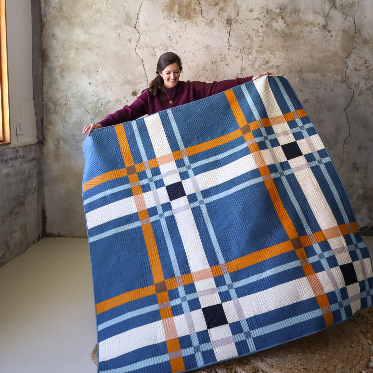 Upscale Plaid Quilt - The Mediterraneo version – Lo & Behold Stitchery