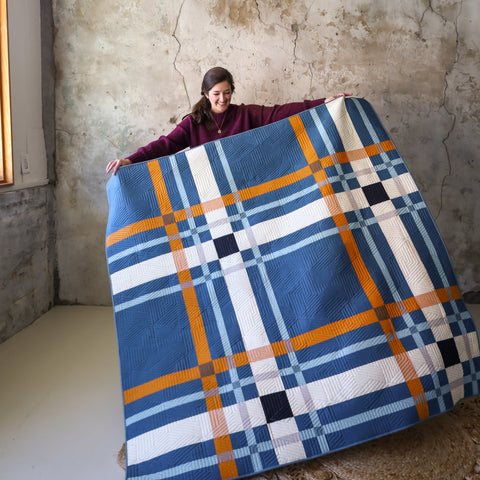 Upscale Plaid Quilt - The Mediterraneo version – Lo & Behold Stitchery