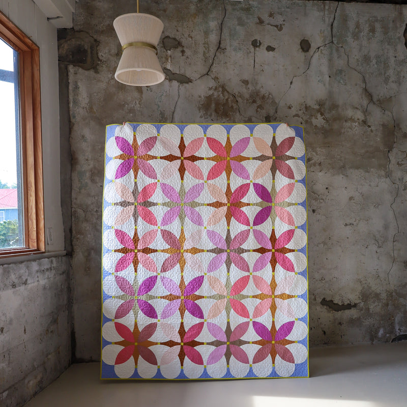 Mosaic Star Quilt - the Flower Bloom version – Lo & Behold Stitchery