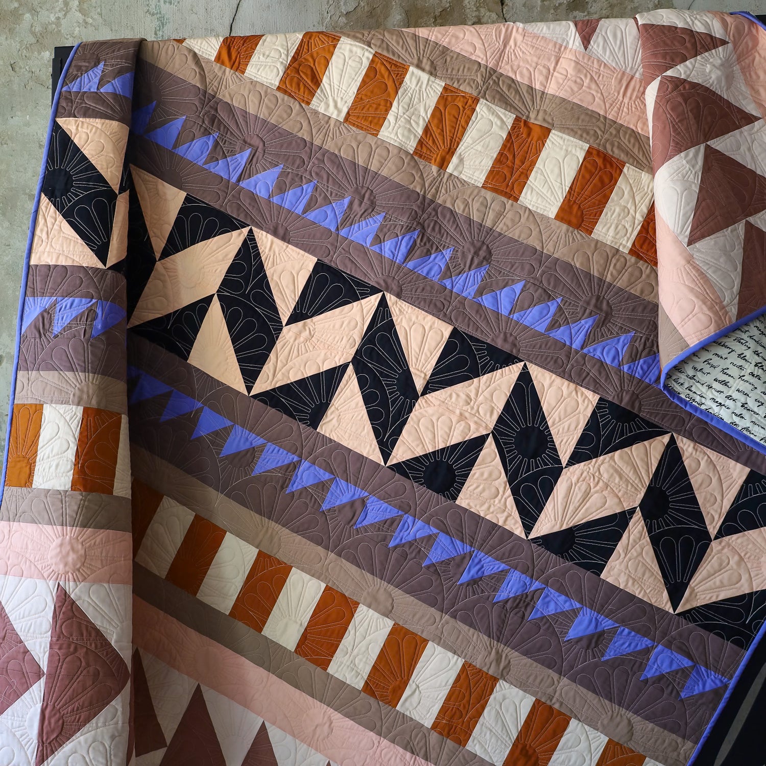 Knitted Blooms quilt pattern - All The Details – Lo & Behold Stitchery