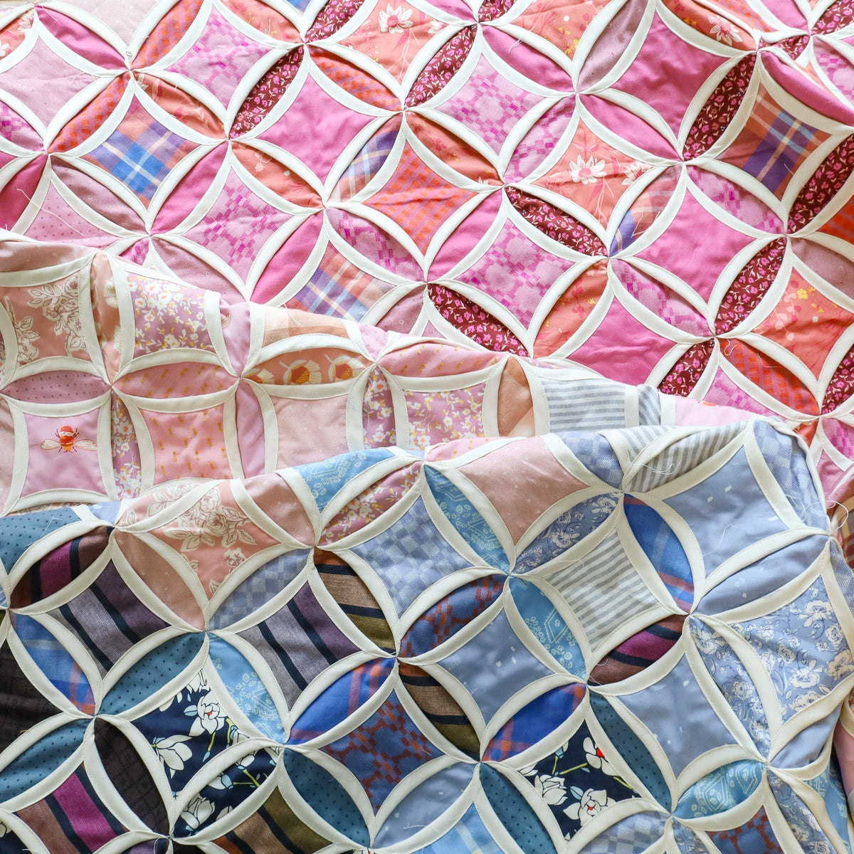 Scrappy Cathedral Windows Quilt - FREE pattern! – Lo & Behold Stitchery