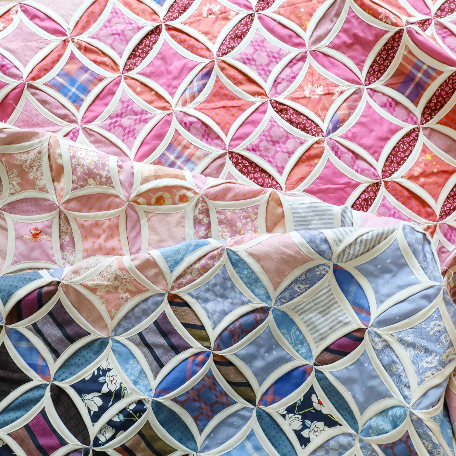Scrappy Cathedral Windows Quilt - FREE pattern! – Lo & Behold Stitchery