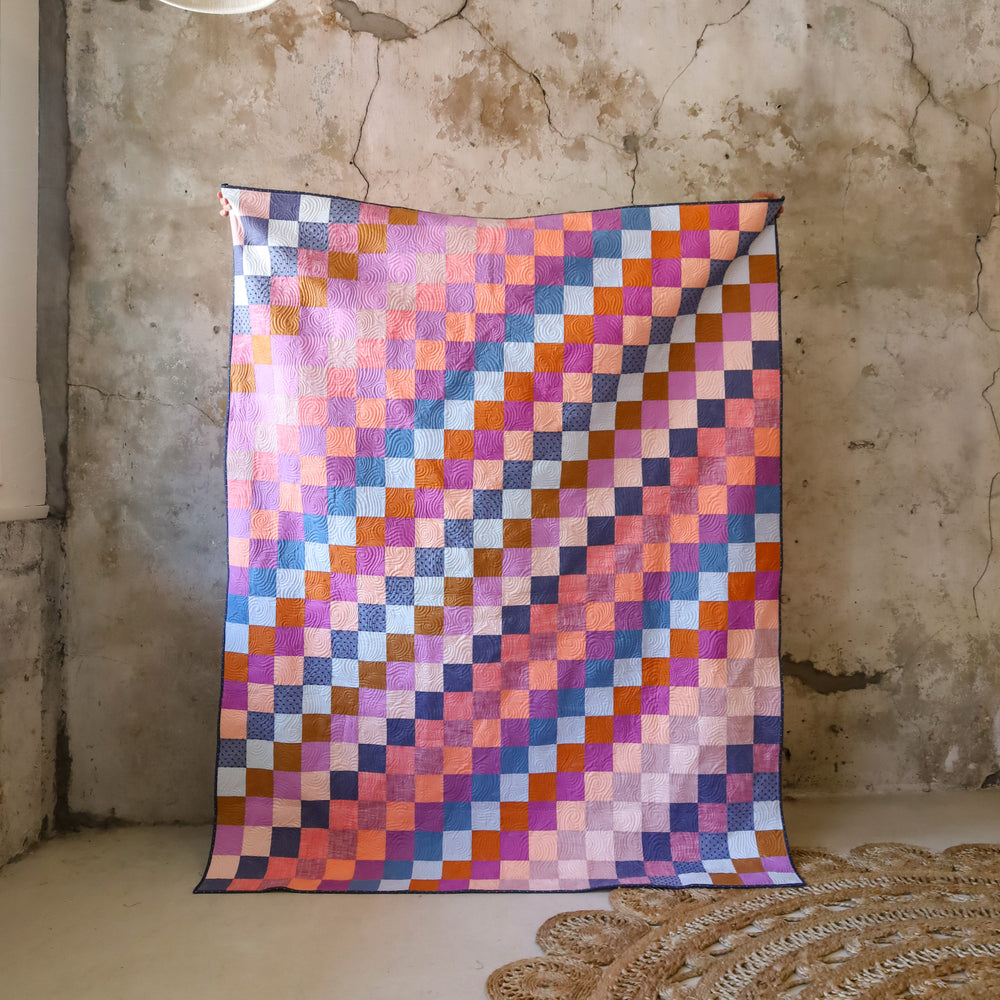 Scrappy Cathedral Windows Quilt - FREE pattern! | Lo & Behold Stitchery