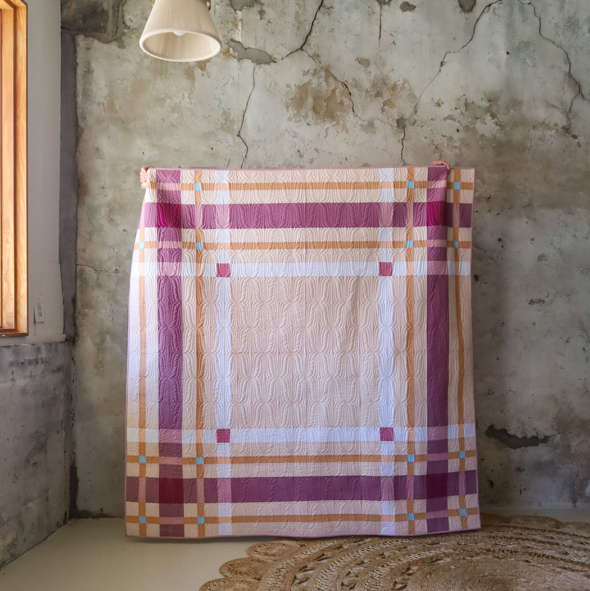 Upscale Plaid Quilt - the Winter Blush version – Lo & Behold Stitchery