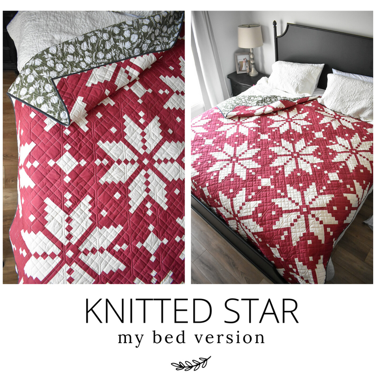 Knitted Star Quilt - Cover Quilt & Pattern details! – Lo & Behold Stitchery