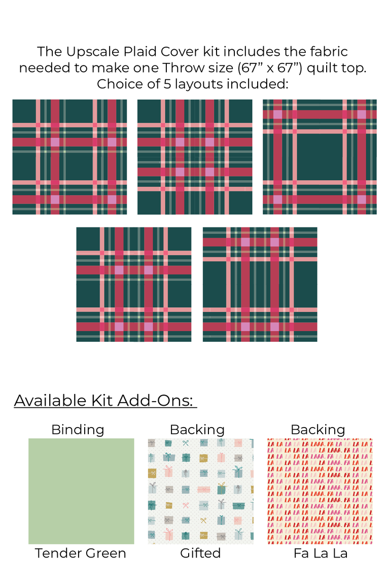 Upscale Plaid • Cover • Throw Size Quilt Kit – Lo & Behold Stitchery