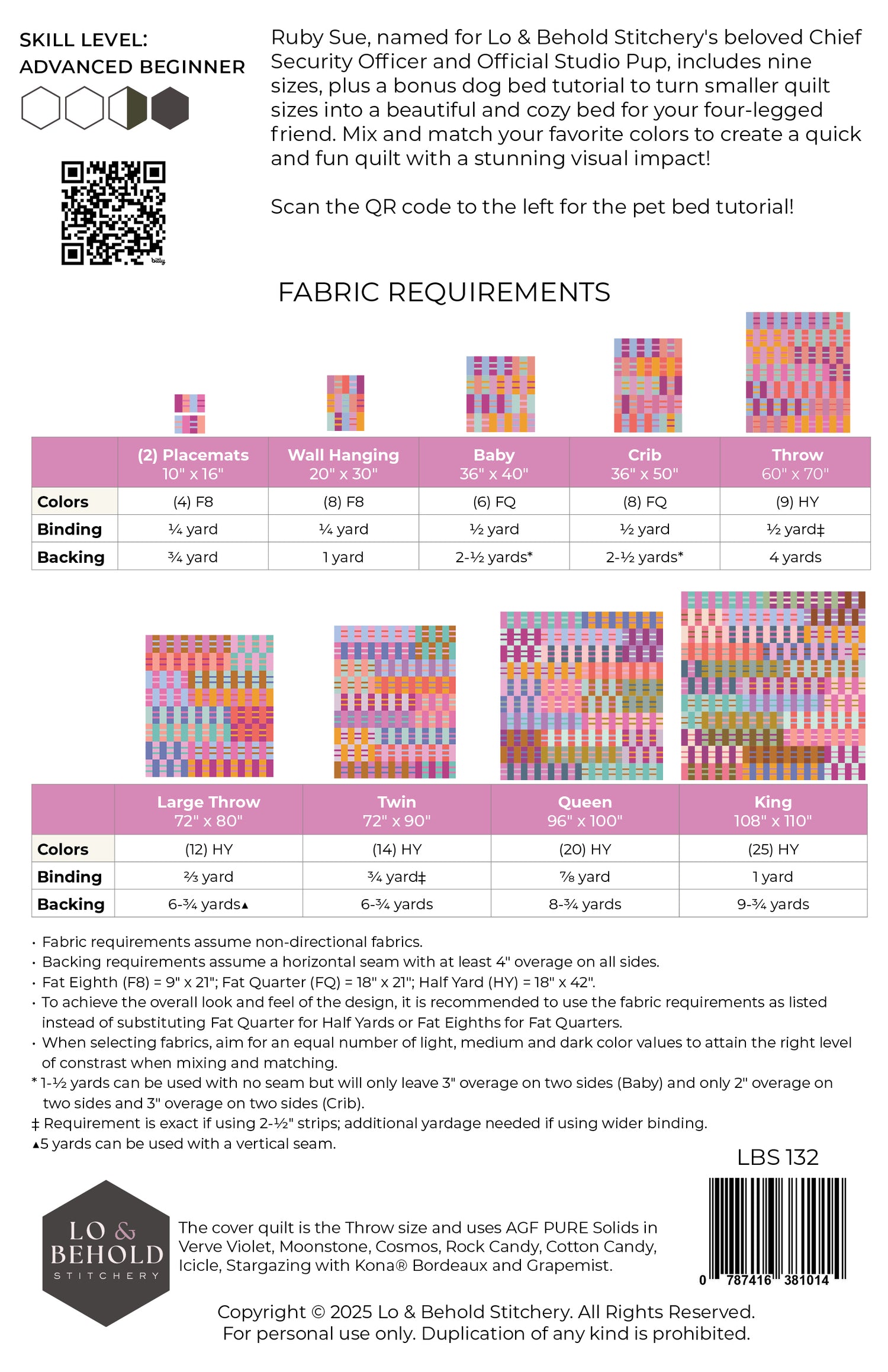 Ruby Sue - PDF – Lo & Behold Stitchery