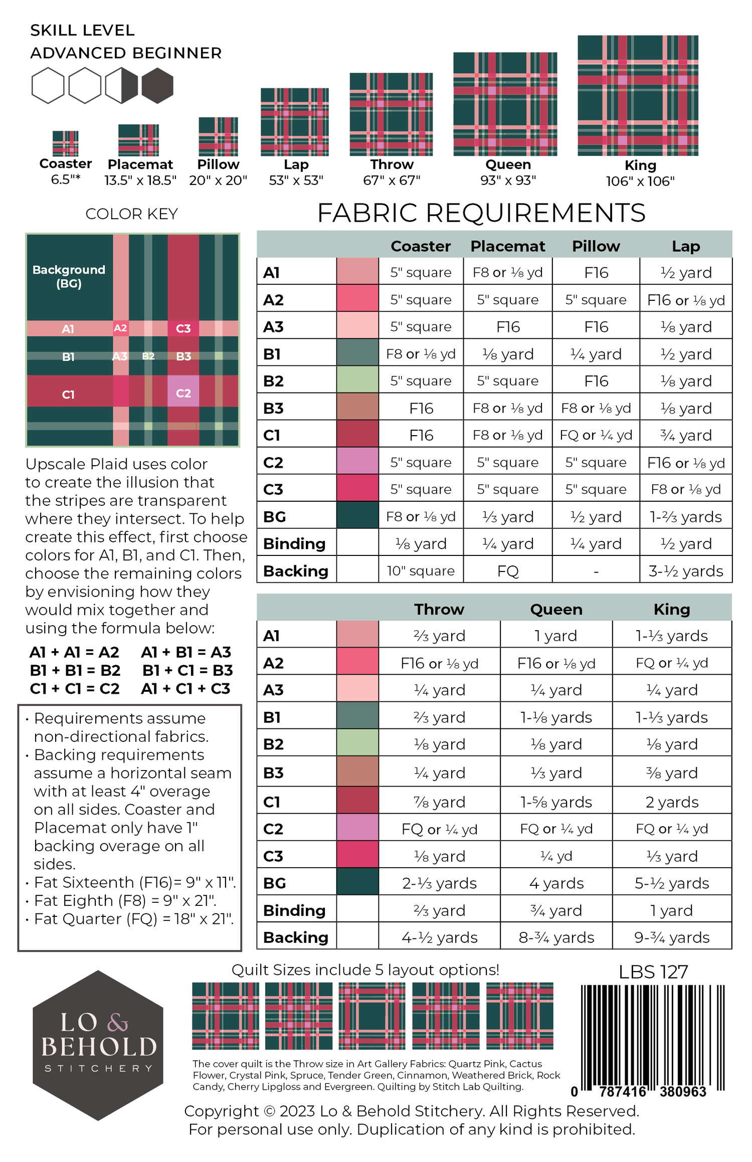Upscale Plaid - Paper – Lo & Behold Stitchery