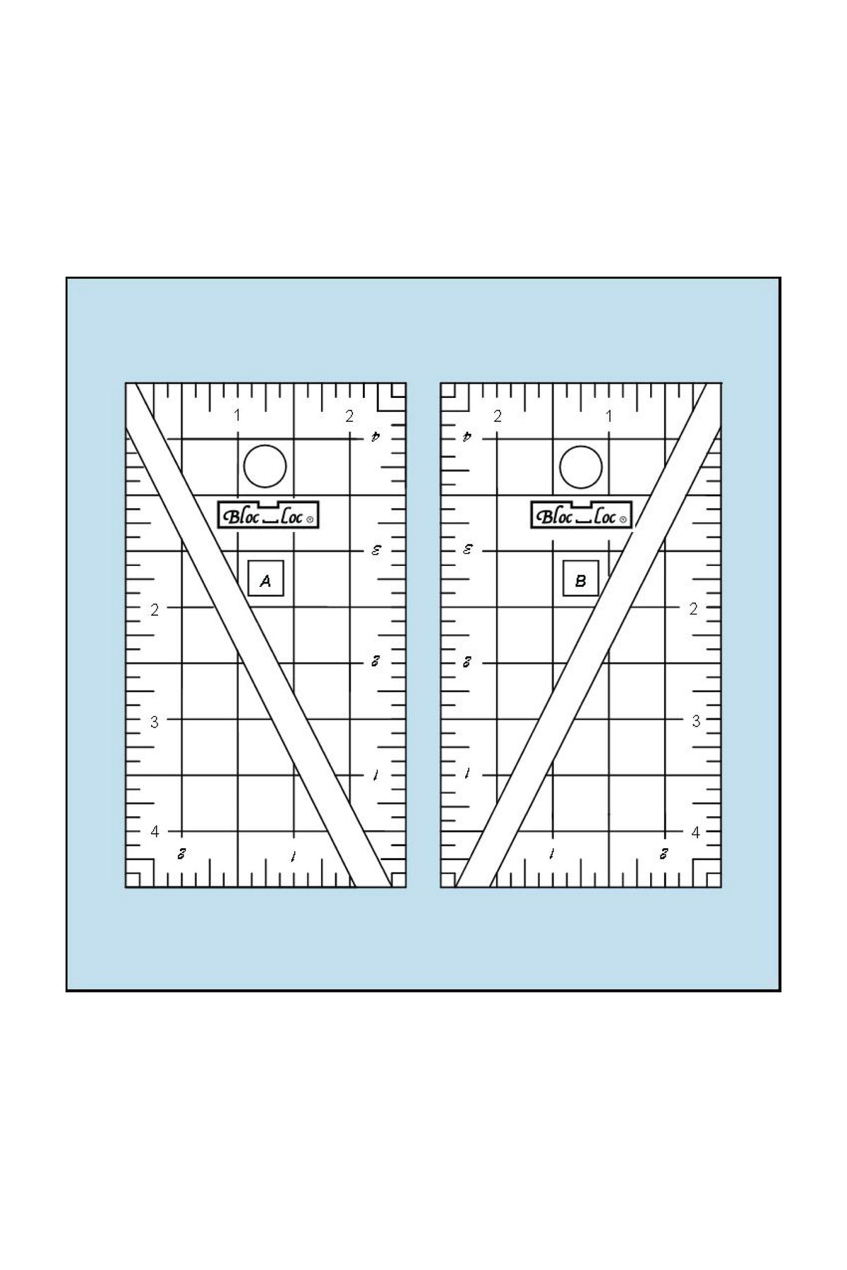 2:1 Mini HRT Bloc-Loc Ruler – Lo & Behold Stitchery