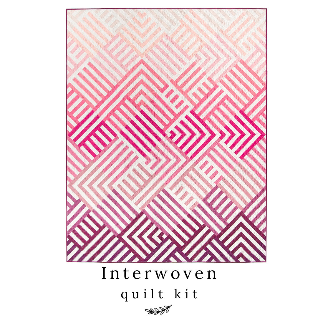 Interwoven • Cover • Throw Size Quilt Kit – Lo & Behold Stitchery