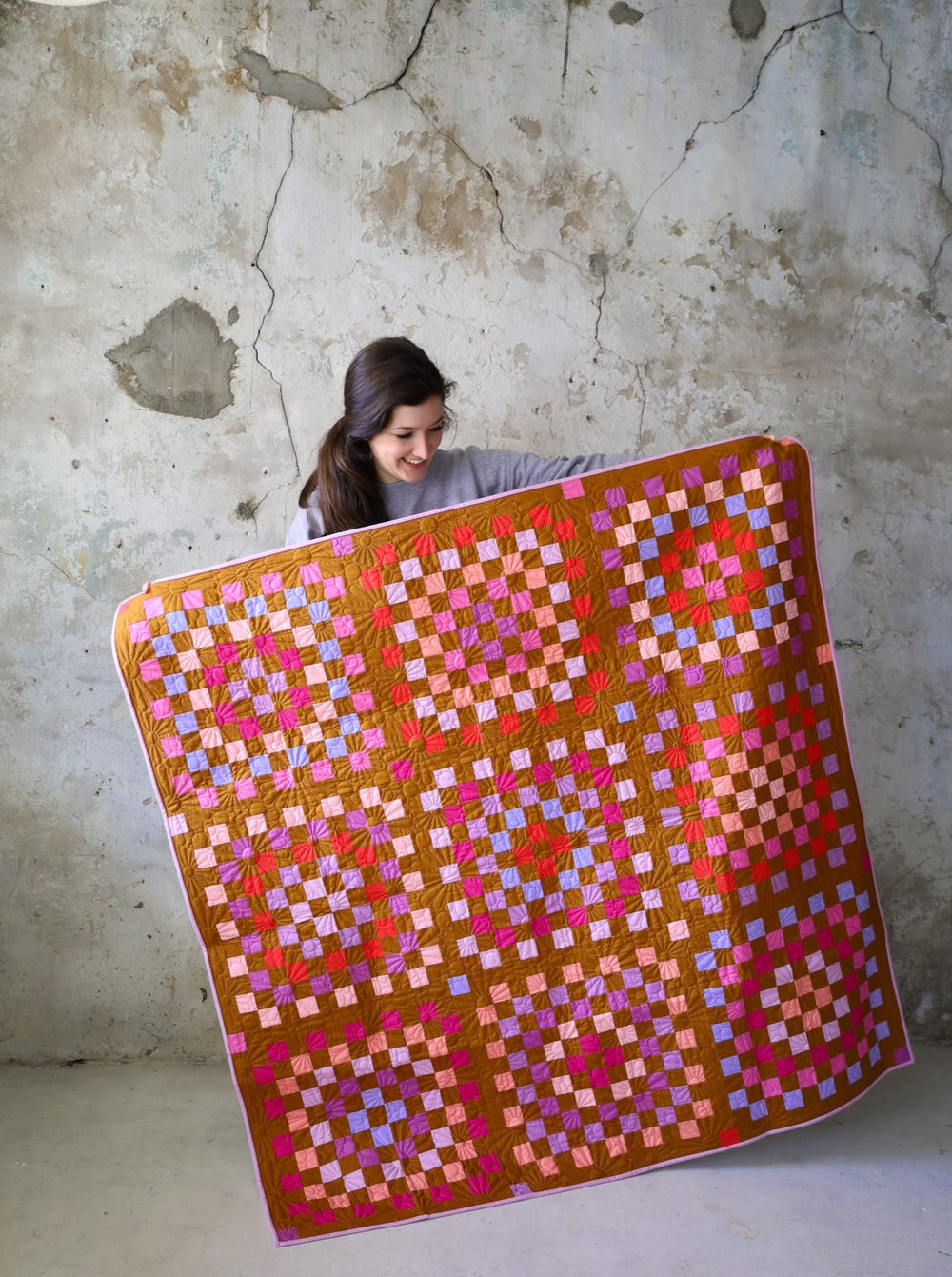 Granny Patch • Cover • Throw Size Quilt Kit – Lo & Behold Stitchery