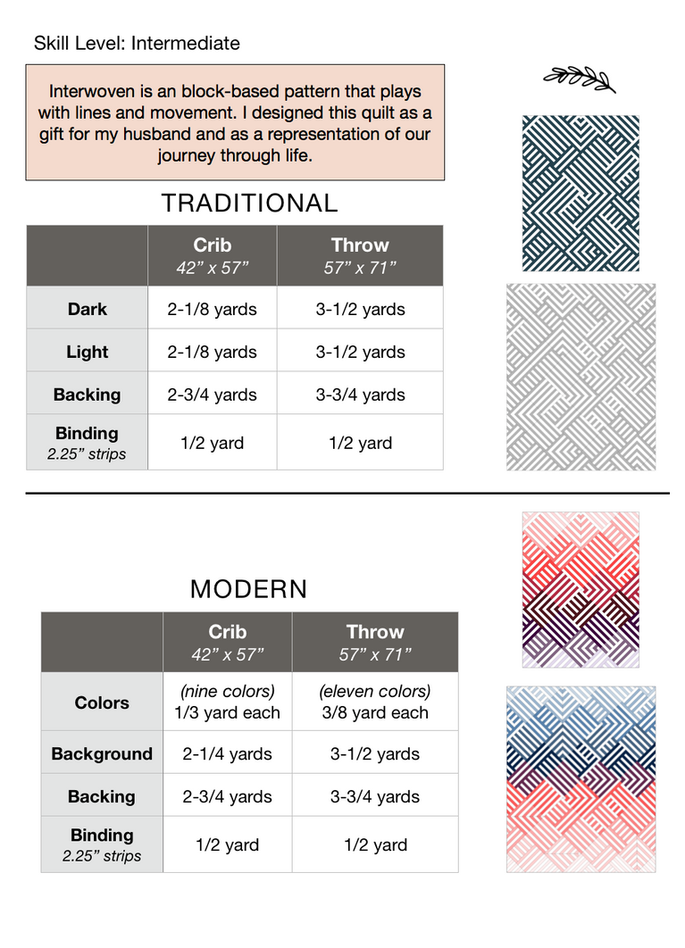 Interwoven - PDF – Lo & Behold Stitchery