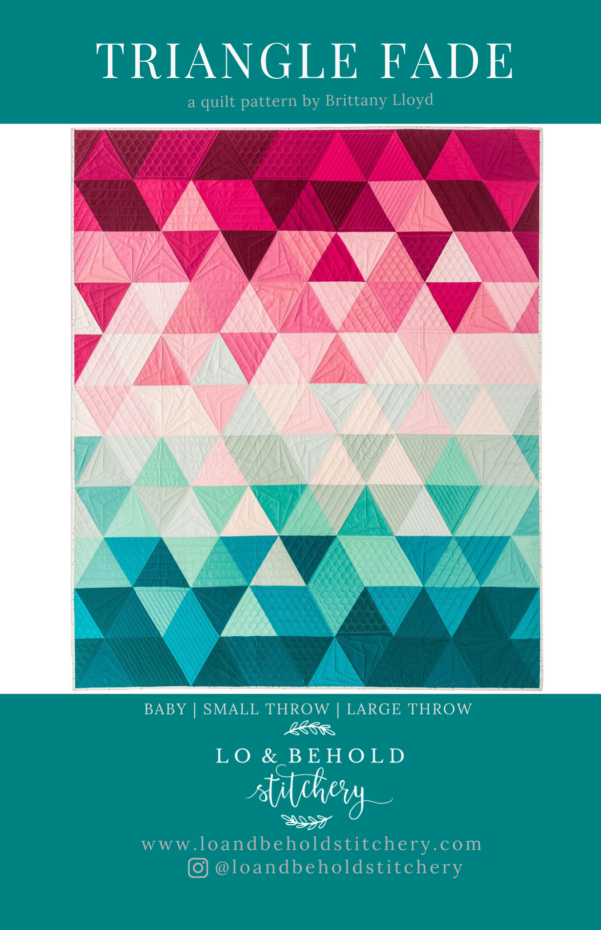 Triangle Fade - Paper – Lo & Behold Stitchery