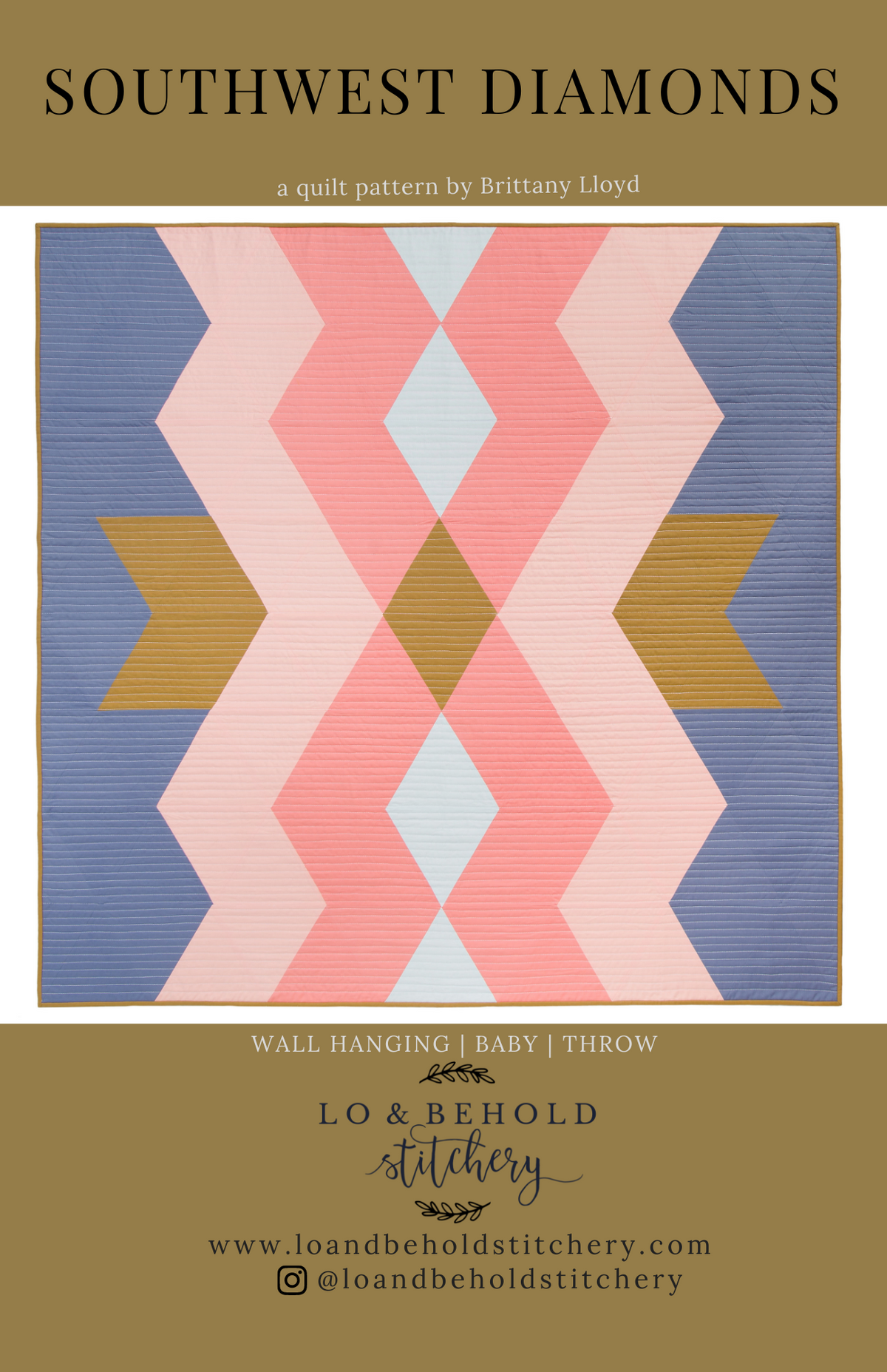 Southwest Diamonds - Paper – Lo & Behold Stitchery